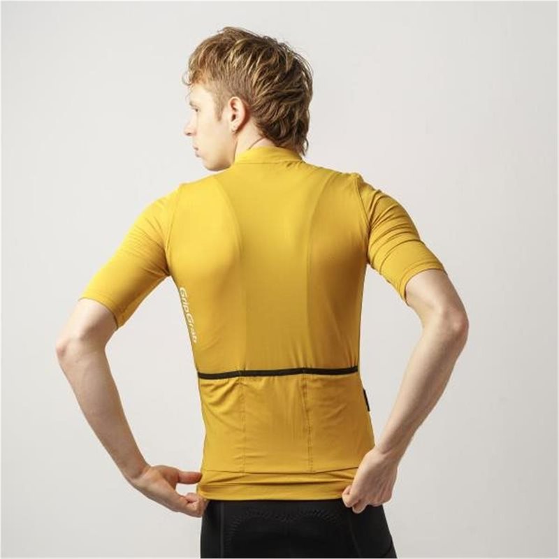 Cykeltrøje GripGrab RIDE Short Sleeve Mustard Yellow