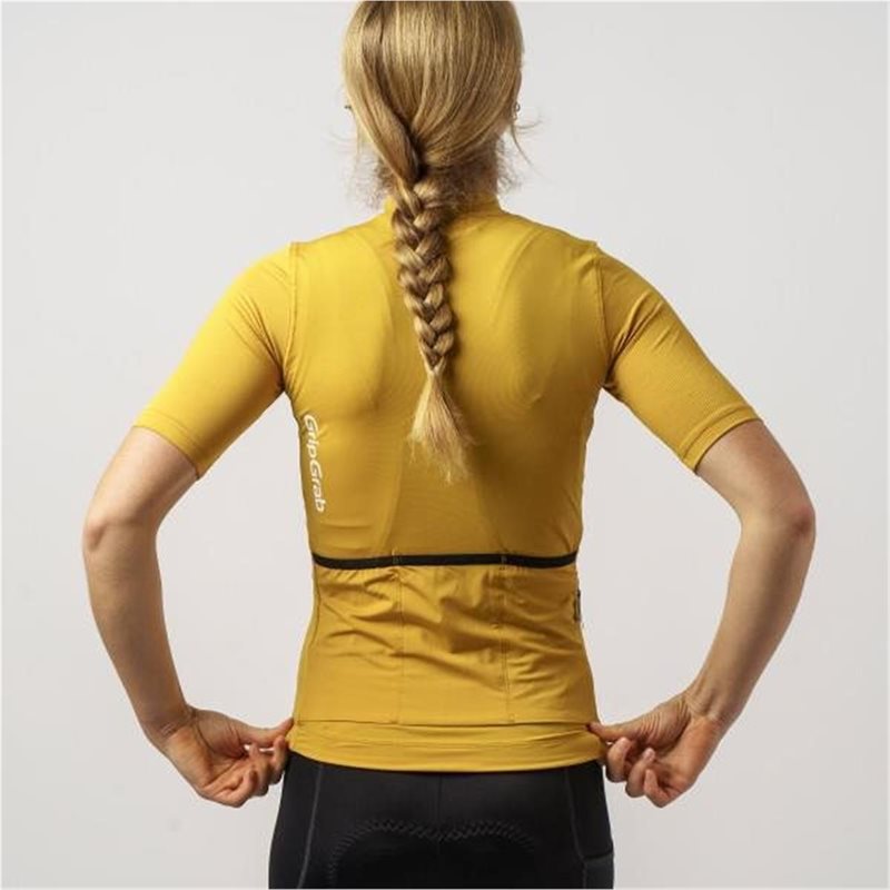Cykeltrøje GripGrab W's RIDE Short Sleeve Mustard Yellow