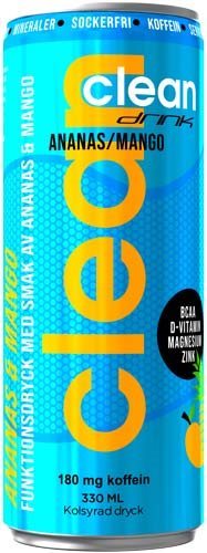 Clean Drink Energidryck BCAA 1st - Ananas & Mango online | Cykloteket ...