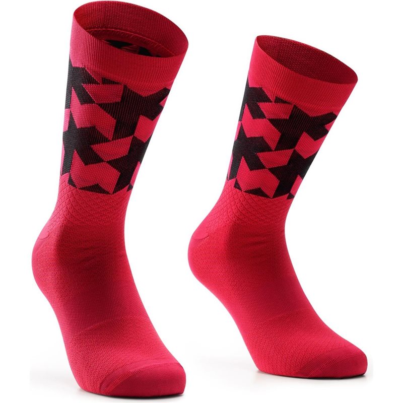 Assos Cykelstrumpor Monogram Evo Lunar Red | Cykloteket.se