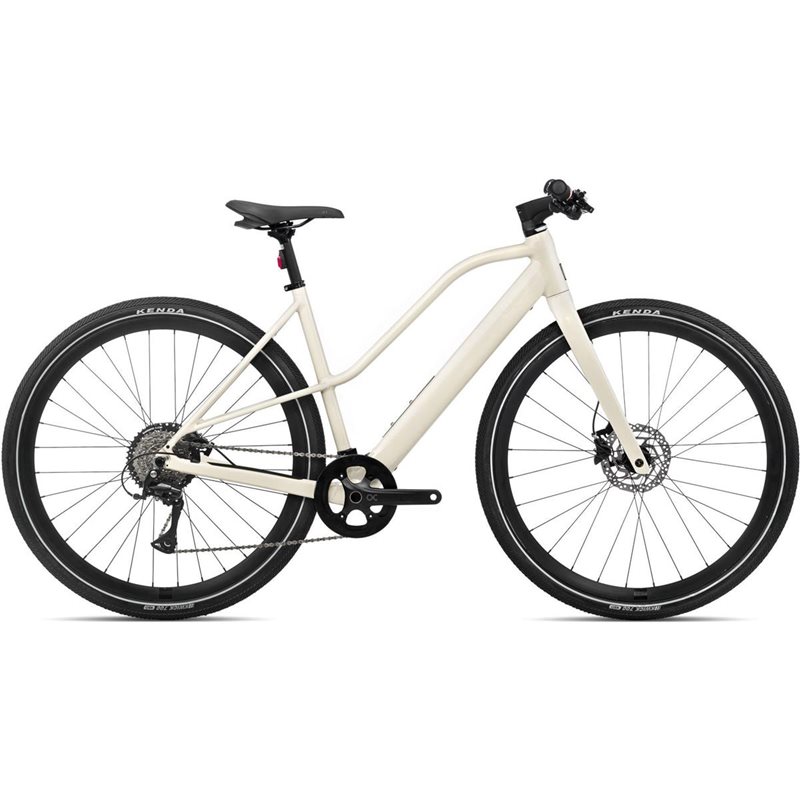Orbea Elcykel Hybrid Vibe Mid H30 Ivory White Gloss | Cykloteket.se