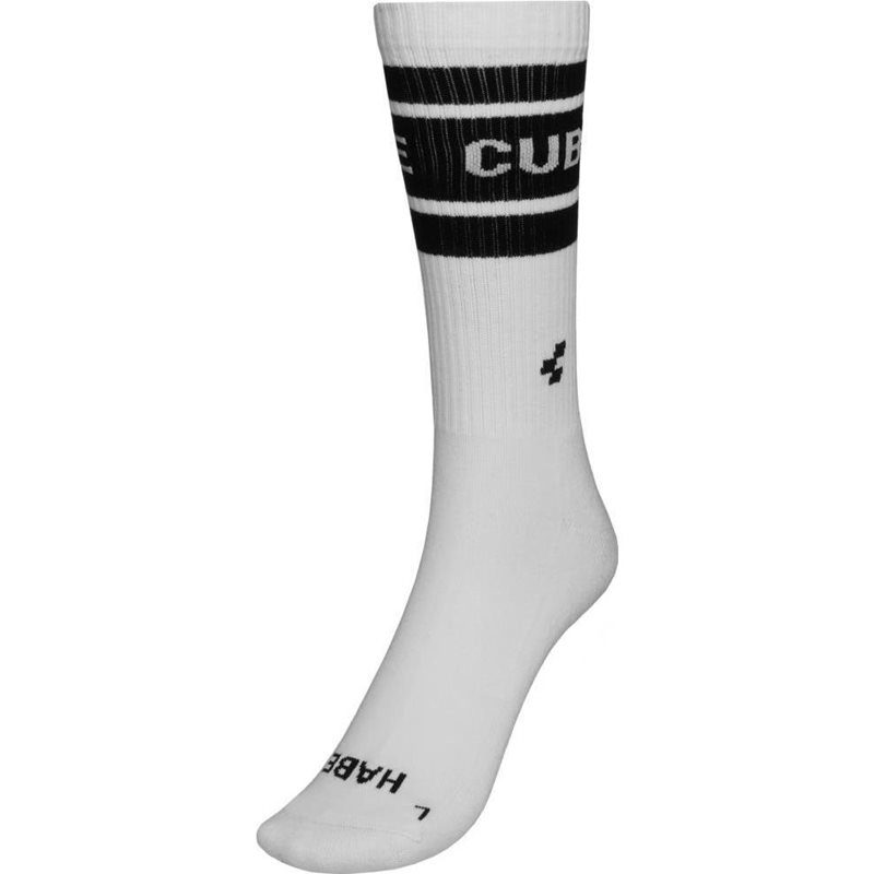 Cube Socks After Race High Cut White N Black | Cykloteket.se