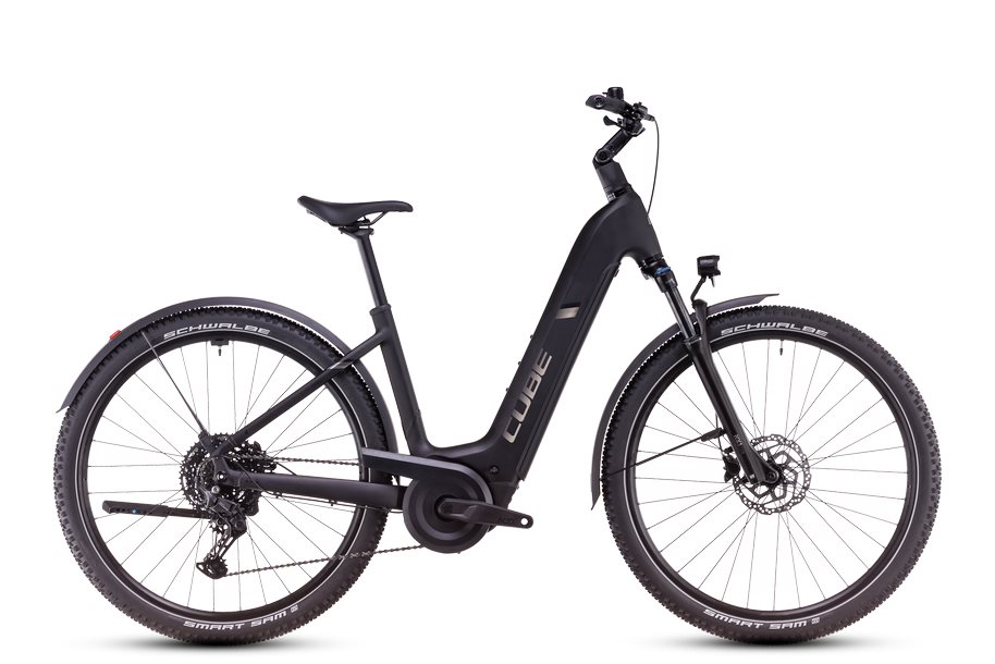 Cube Elsykkel Nuride Hybrid Pro Allroad 600Wh Low Black/Bronze fra CUBE ...