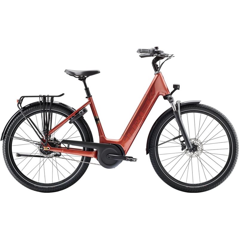 Trek Elcykel Hybrid District+ 4 Coaster Lowstep 725Wh Pennyflake ...
