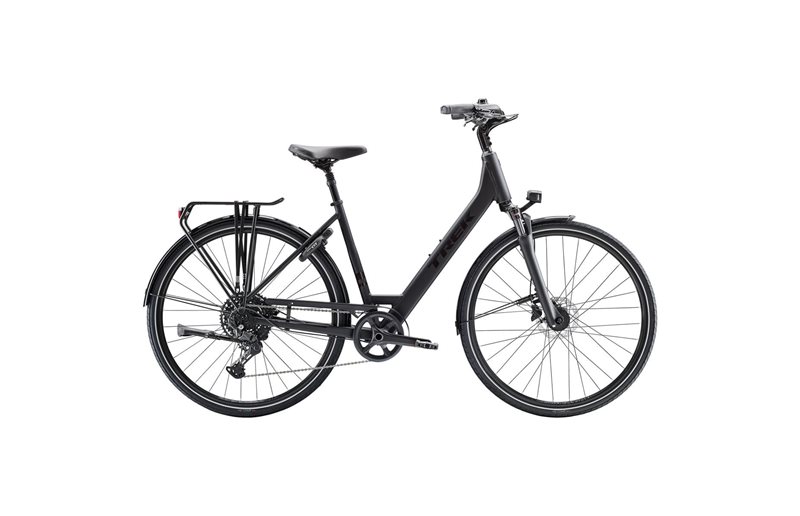 Trek Cityhybrid Verve 3 Equipped Lowstep Matte Trek Black | Cykloteket.se