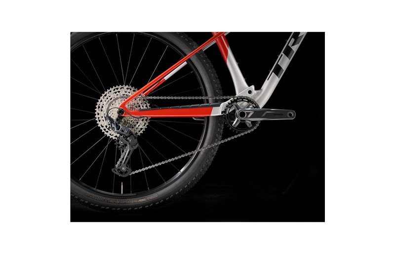 Trek Heldämpad MTB Supercaliber SL 9.6 Gen 2 Lunar Silver/Lava Red ...