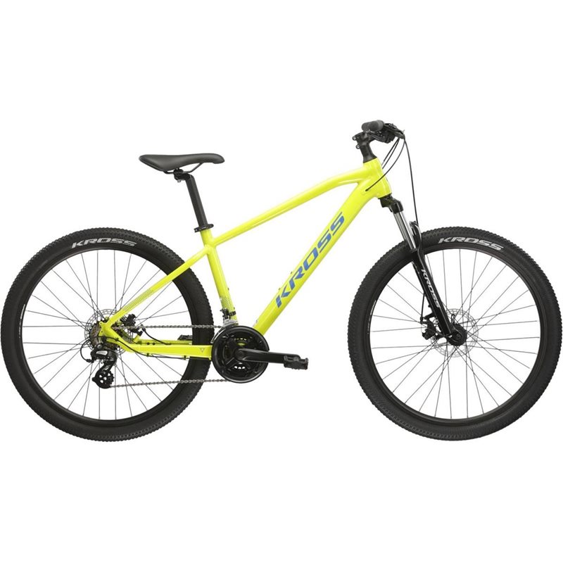 Hardtail MTB Kross Hexagon 2.0 Lime/Blue 2024 | Cykloteket.se