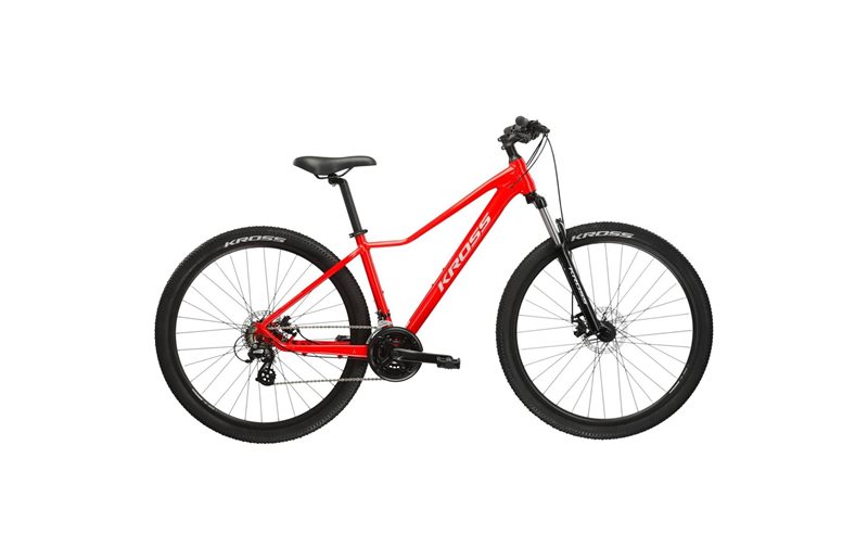 Hardtail MTB Kross Lea 2.0 Red/Silver 2024 | Cykloteket.se