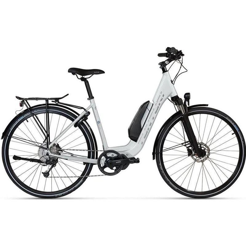 Elcykel Dam Tunturi eStyle Grey/Chrome/Blue | Cykloteket.se