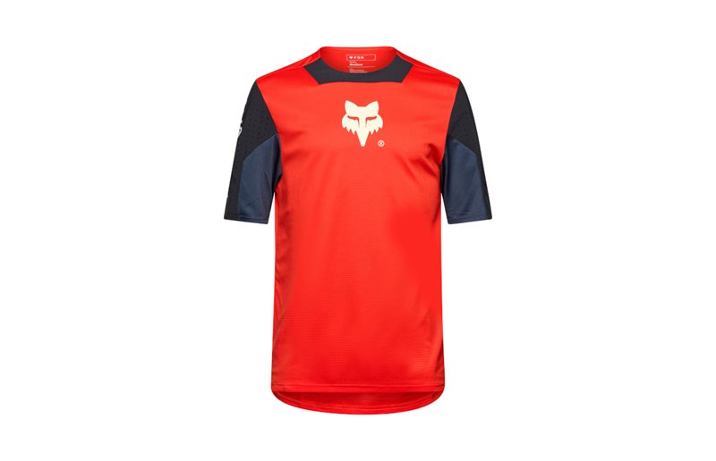 Cykeltröja Fox Jersey Defend SS Elevated Fluorescent Red | Cykloteket.se