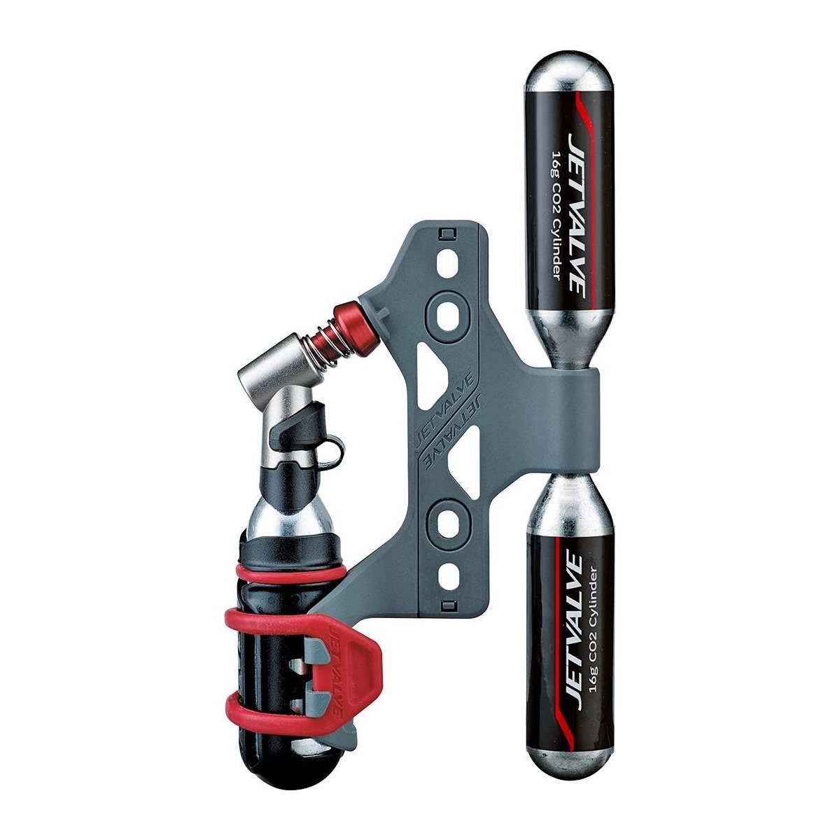 Weldtite Jetvalve CO2 Inflator + Bottle Cage Mount | Cykloteket.se