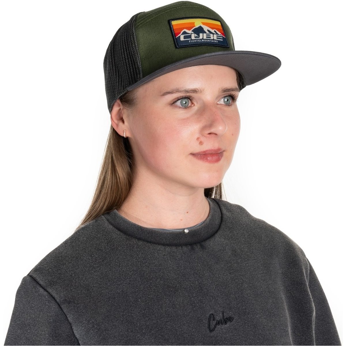 Caps Cube Cap TM Olive/Grey fra CUBE - Birk Sport