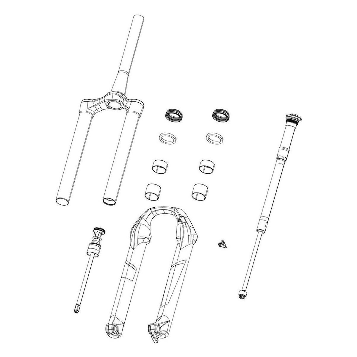 Rockshox Reba RL B1 Damper Assembly Crown Motion Control | Cykloteket.se