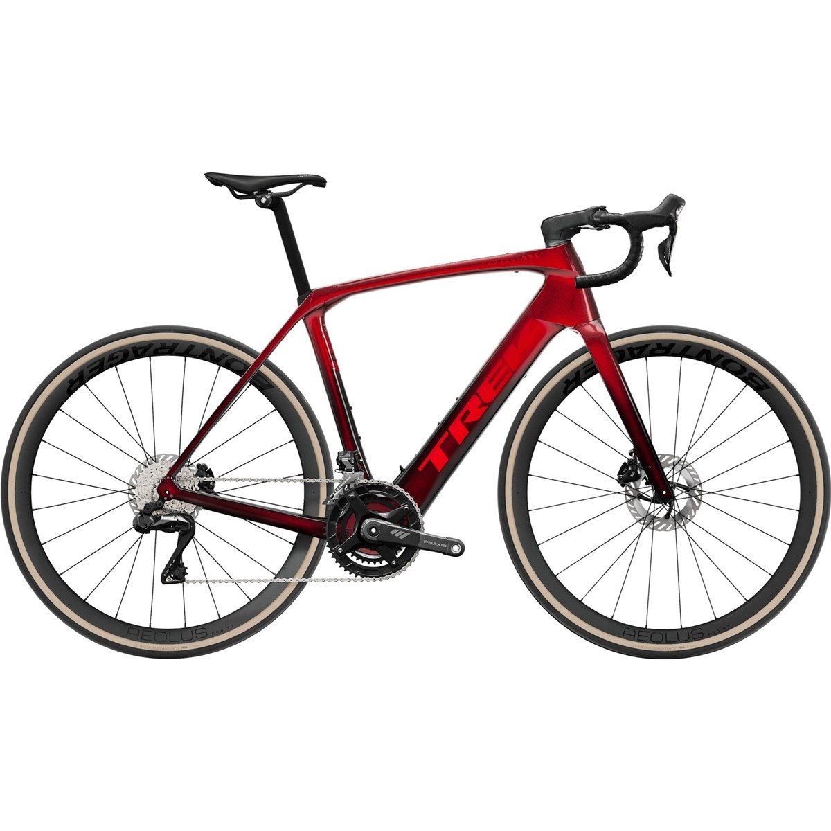 Elcykel Racer Trek Domane+ SLR 7 TQ 360 Wh Metallic Red Smoke/Red ...