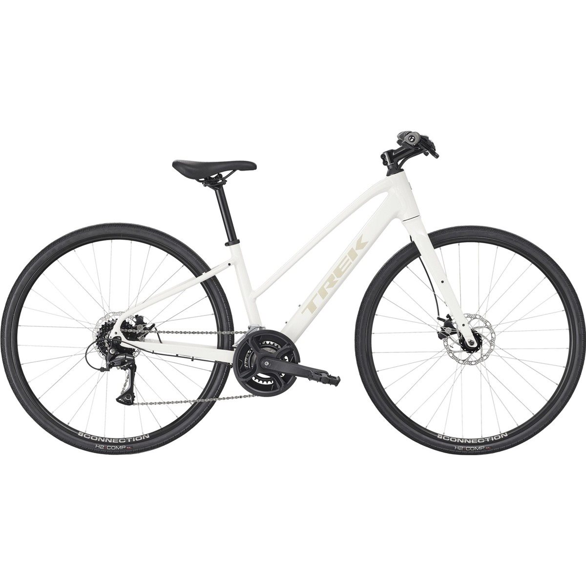 Hybridcykel Trek FX 1 Midstep Gen 4 Era White | Cykloteket.se