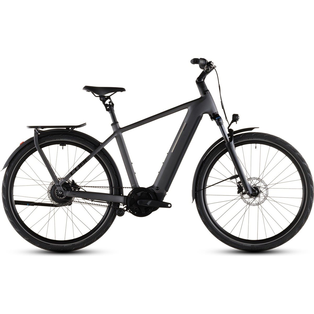 El-hybridcykel Cube Kathmandu Hybrid Comfort Pro 800 Slabgrey/Black