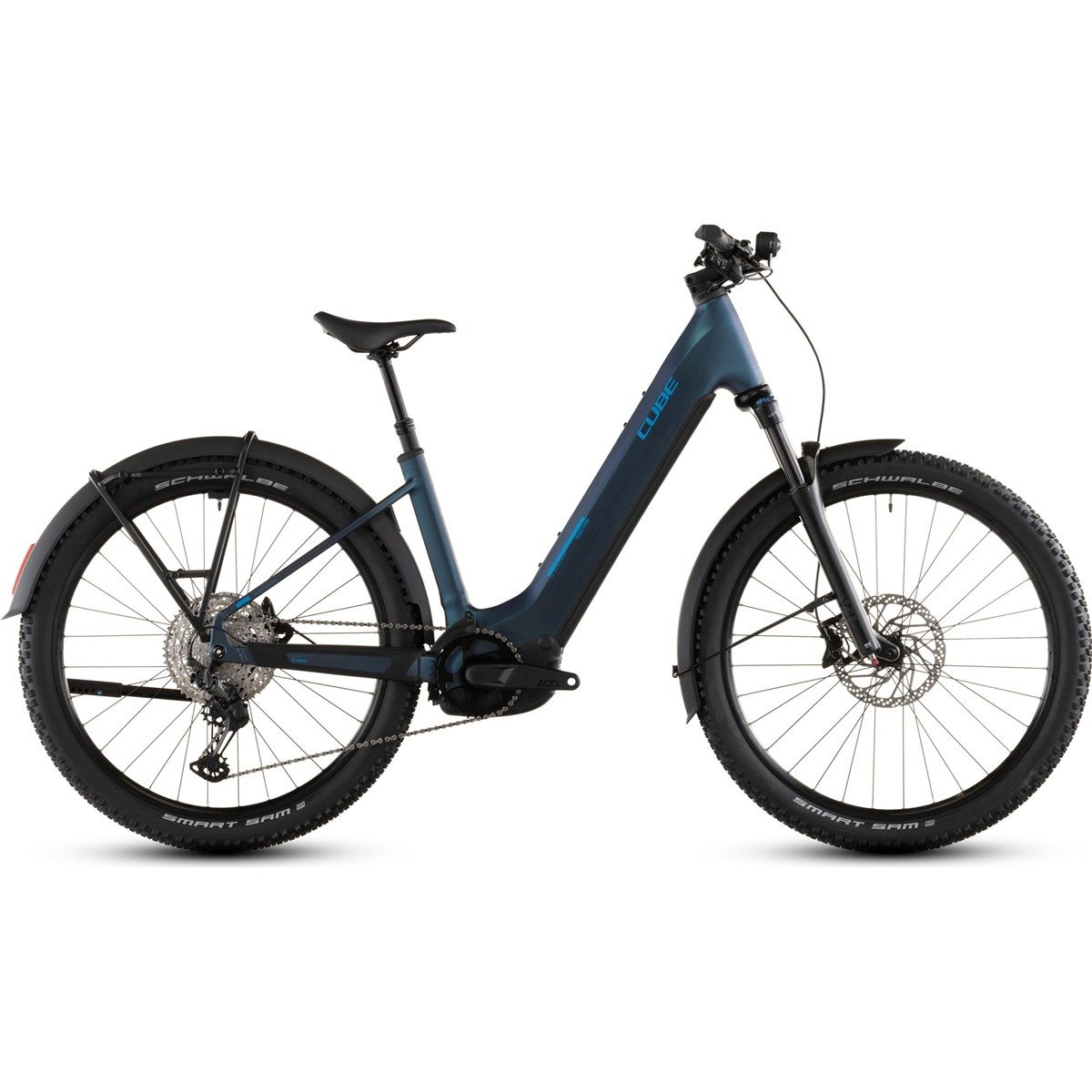 El MTB Cube Reaction Hybrid Pro 800 FE Low Nebular/Dazzle