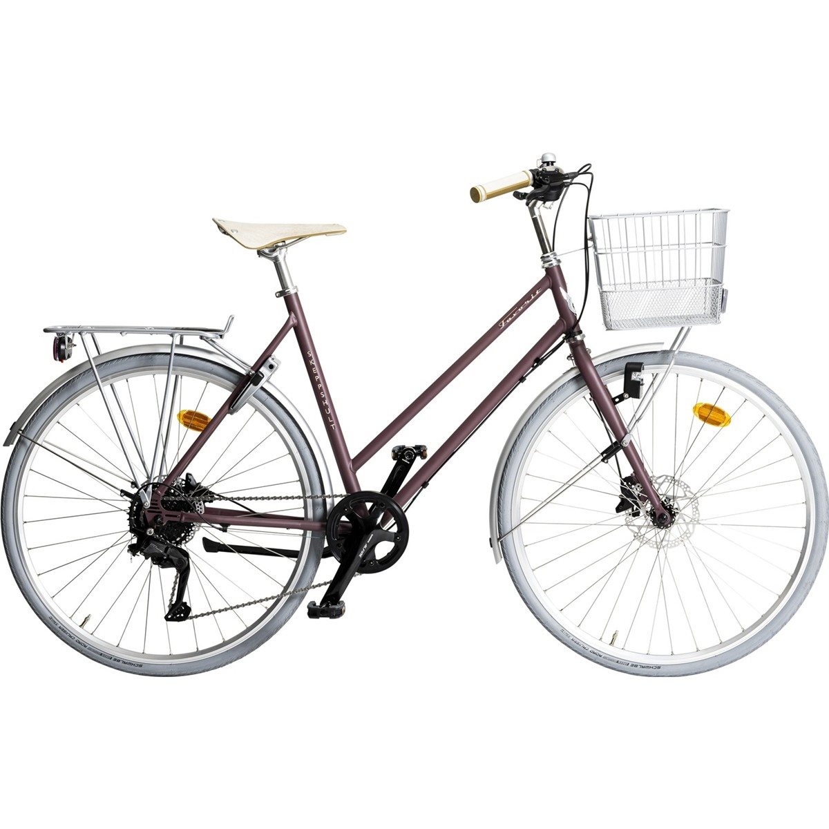 Damcykel Skeppshult Favorit Sport 9-Vxl Dimbrun Matt | Cykloteket.se