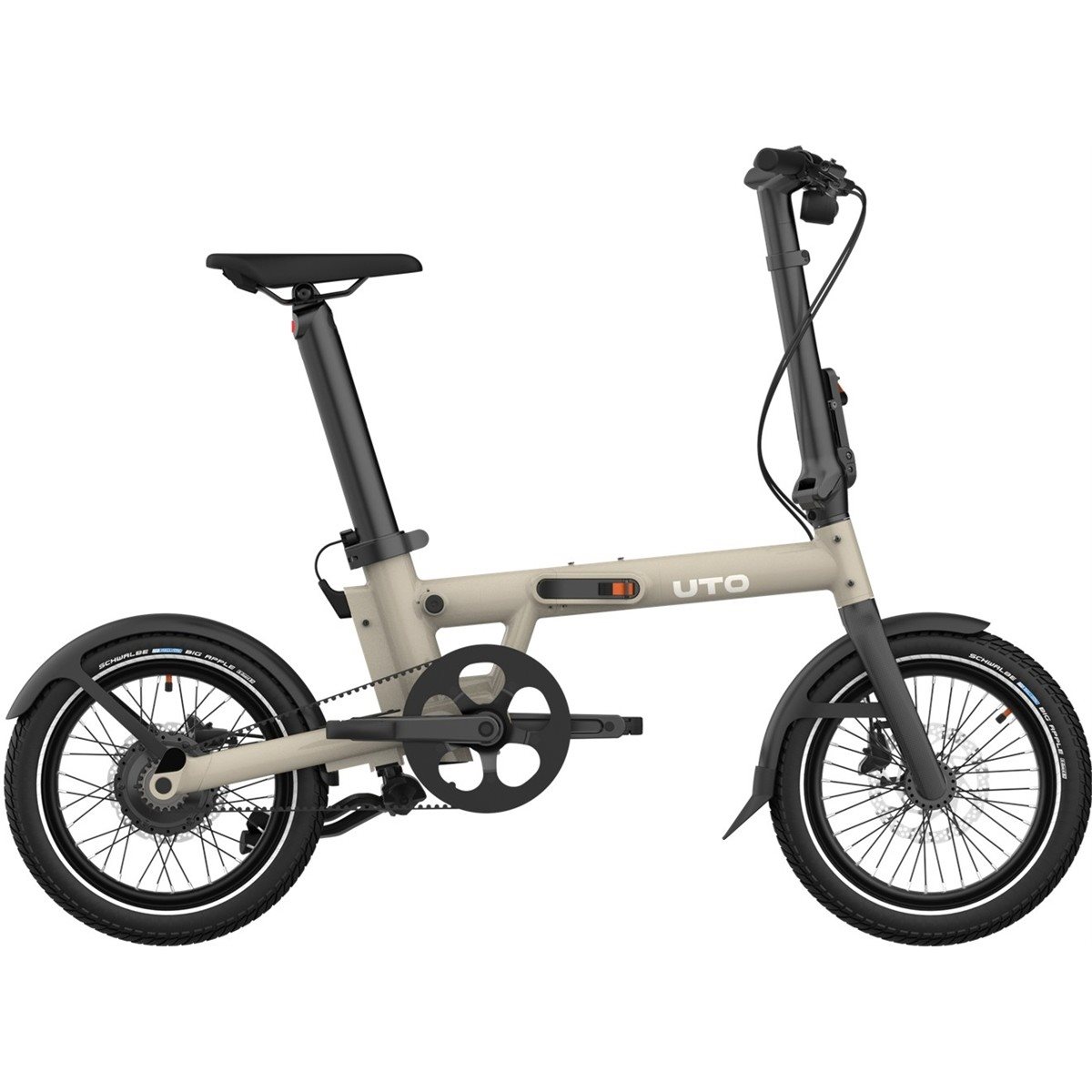 Köp Hopfällbar Elcykel UTO Pro16 Taupe Satin 16" från UTO