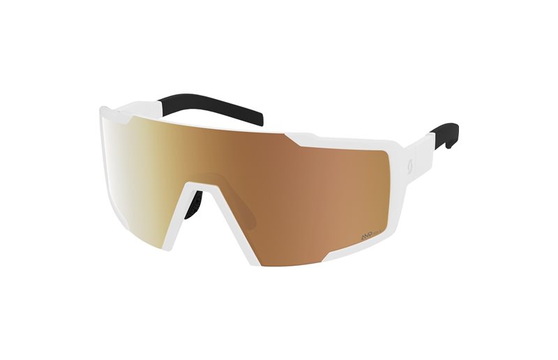 Cykelglasögon Scott Shield LS White Matt/Amp Ls Gold Chrome | Cykloteket.se