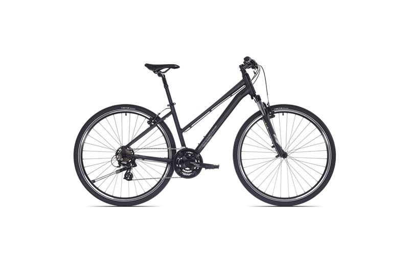 Cityhybrid Rock Machine Rokk 30 Easy Entry Matte Black | Cykloteket.se