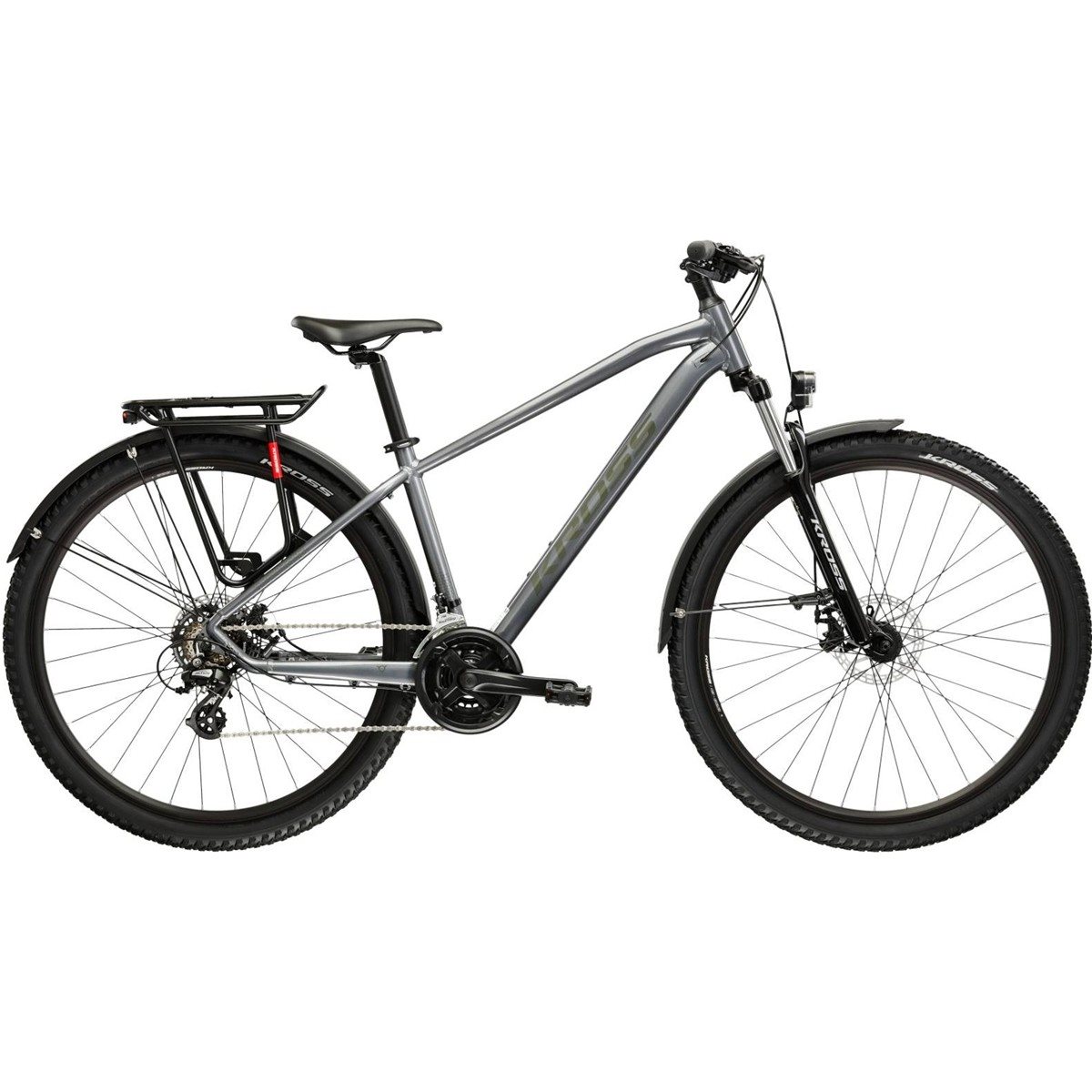Hardtail MTB Kross Hexagon 2.0 EQ Grey/Dark Grey | Cykloteket.se