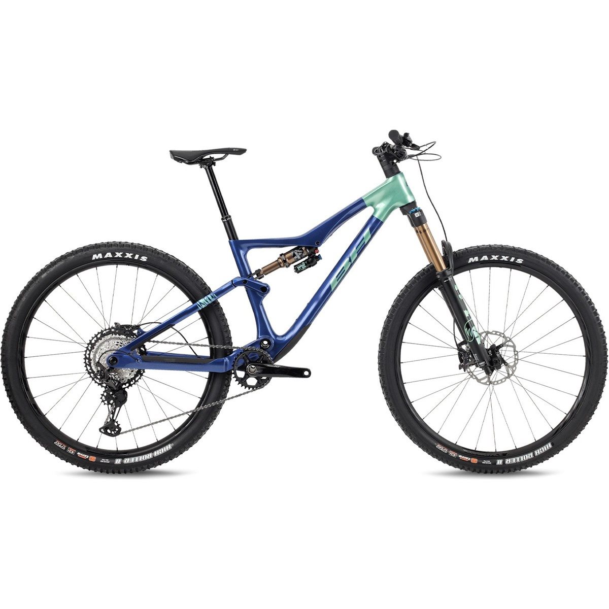 Heldämpad MTB BH Lynx Trail 9.0 Blue/Green/Green | Cykloteket.se