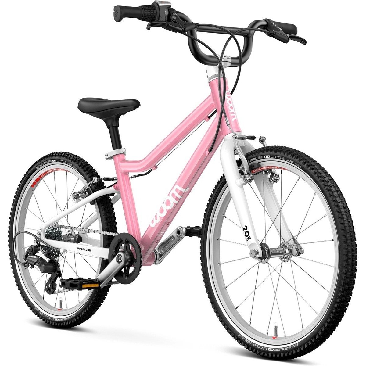 Barncykel Woom Go 4 Powder Pink 20" | Cykloteket.se