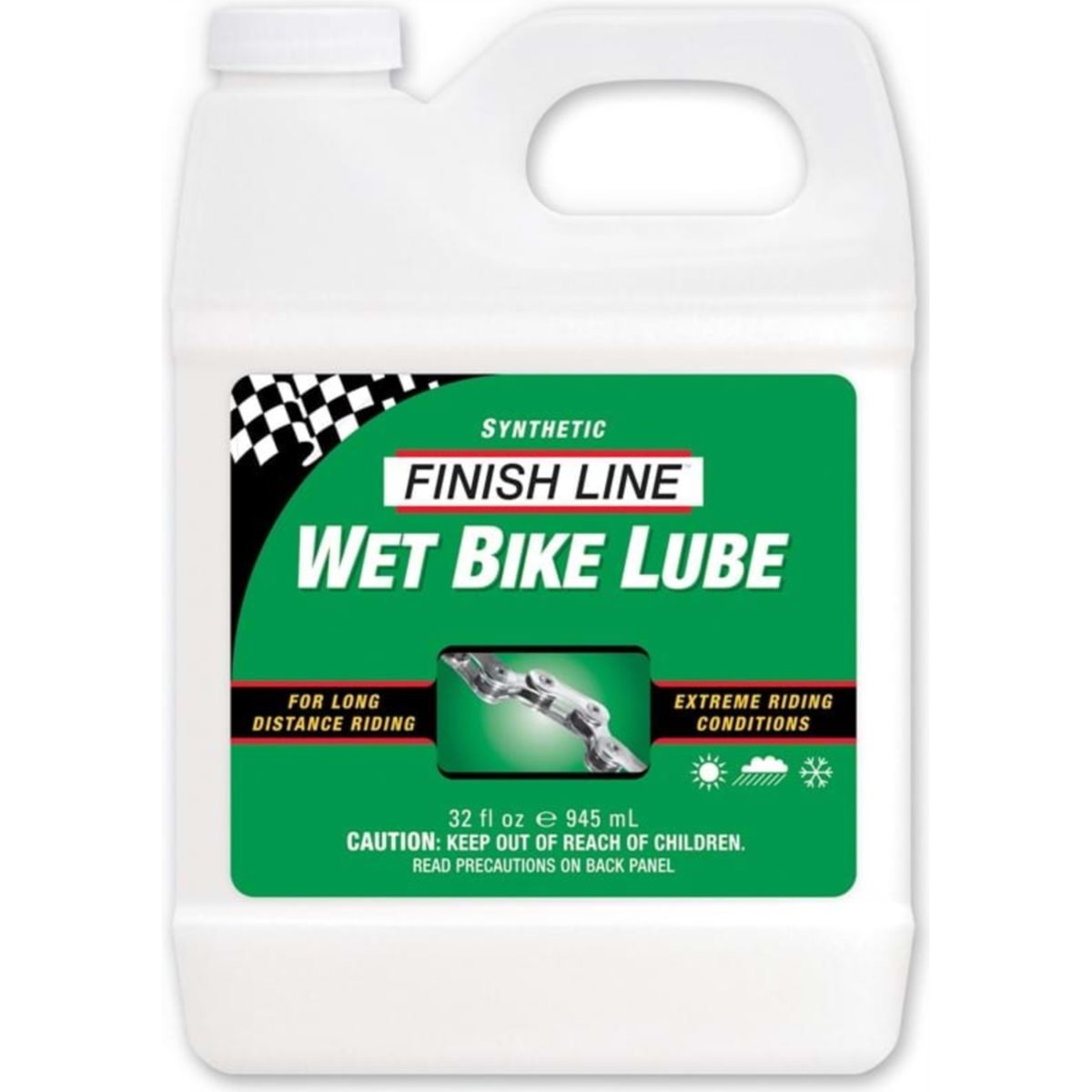 Kedjeolja Finish Line Wet Lube 950ml | Cykloteket.se