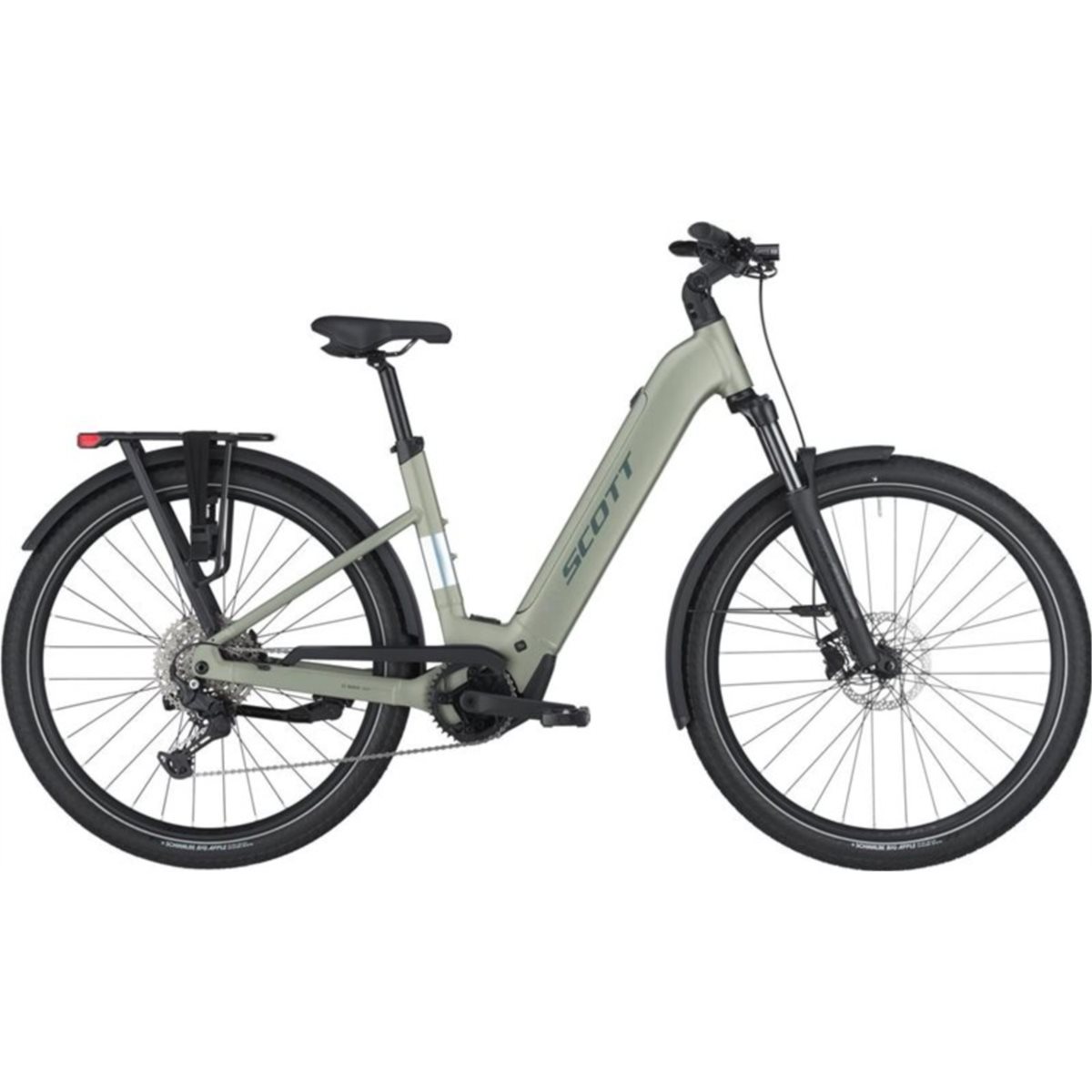 Elcykel Scott Sub 30 Wave SAMPLE Aztec Green M | Cykloteket.se