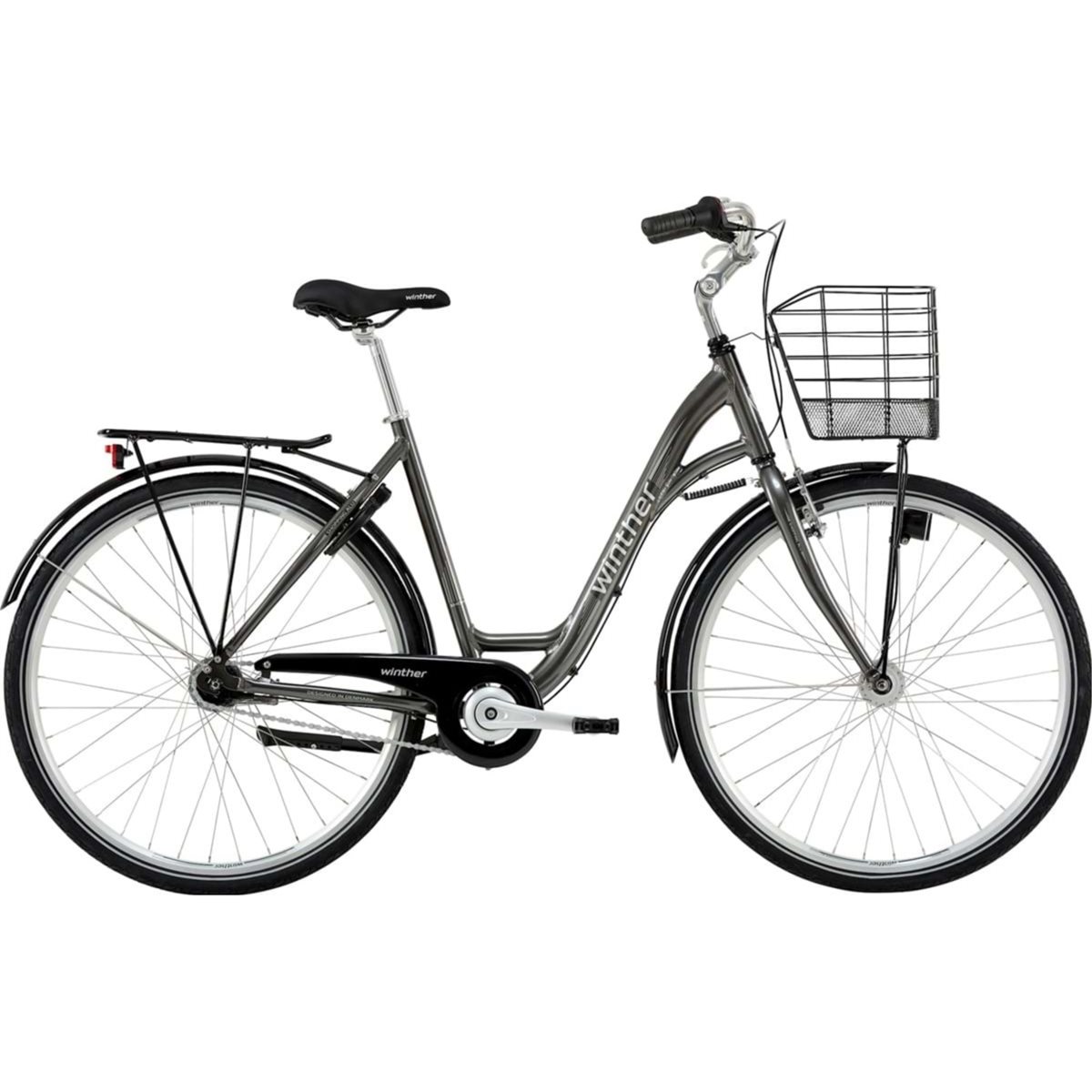 Damcykel Winther Shopping Alu Dam 7vxl Dark Silver | Cykloteket.se