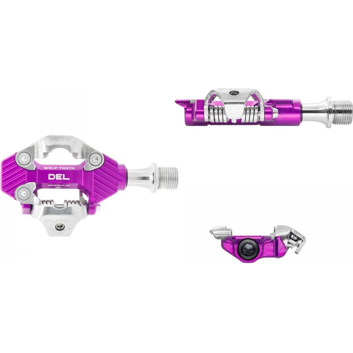 Larunpyora - Polkimet Wolf Tooth DEL Gravel Clipless Pedal Ultraviolet ...
