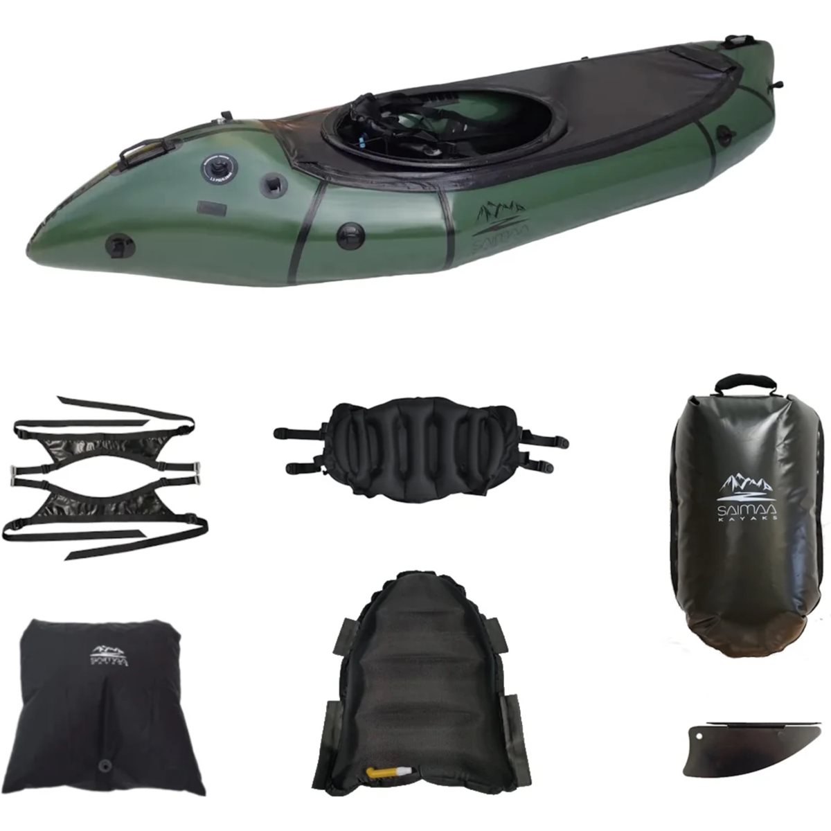 Larunpyora - Saimaa Kayaks Packraft Adventure Rapid Green merkiltä ...